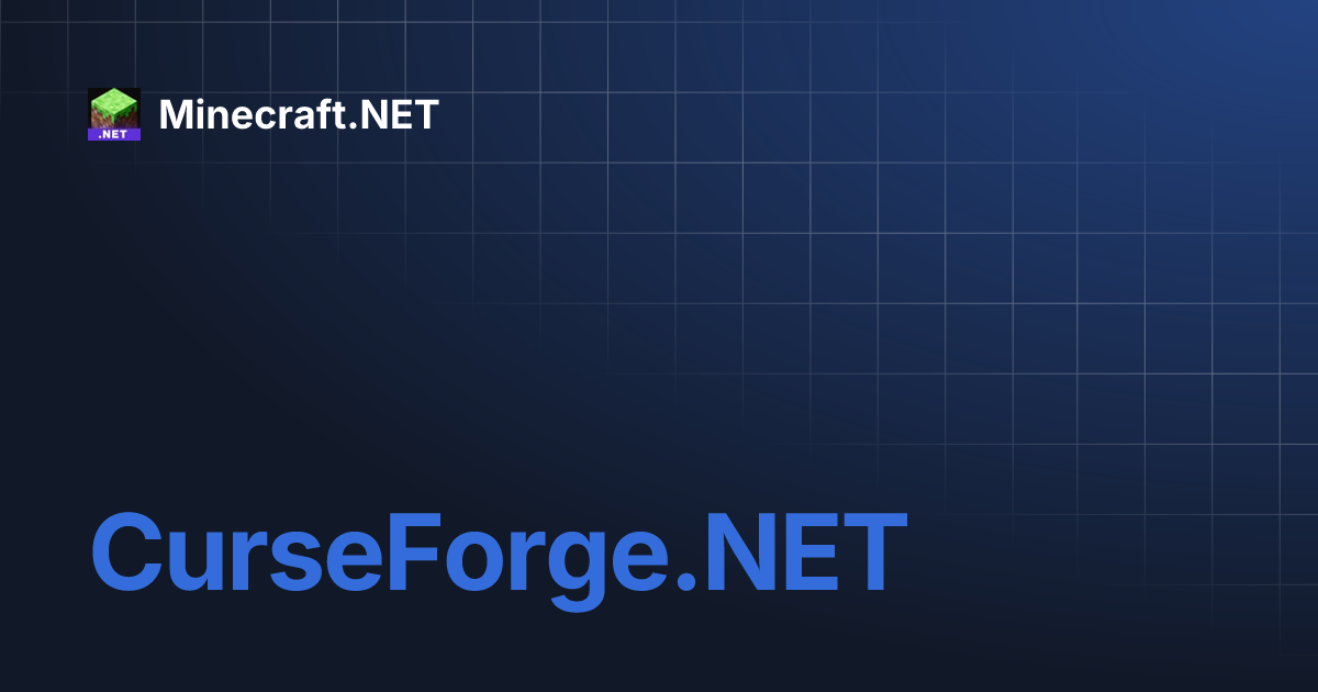 CurseForge.NET | Minecraft.NET