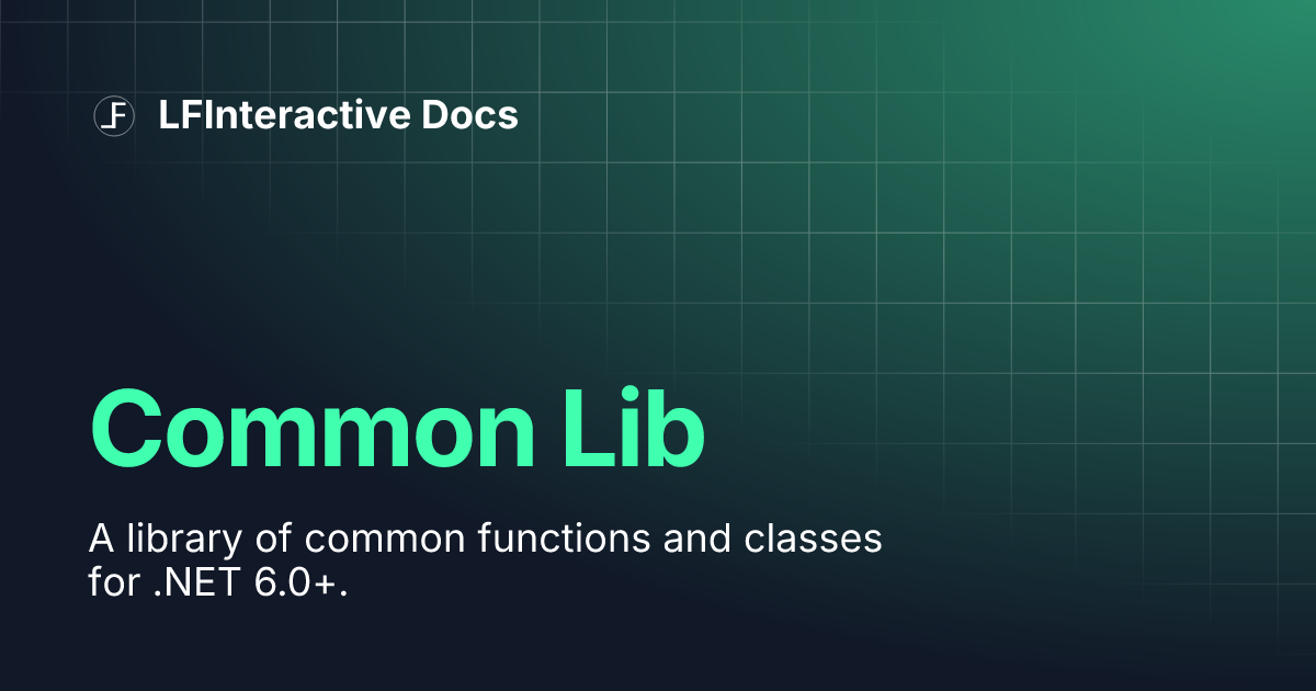 Common Lib | LFInteractive Docs